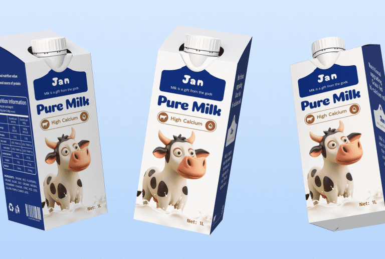 How to Design An Eye-Catching Milk Packaging in 5 Steps with AI Tools ...