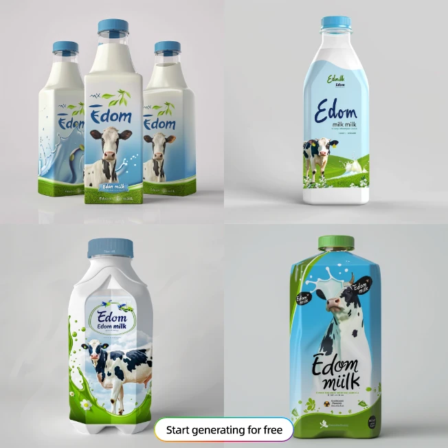 How to Design An Eye-Catching Milk Packaging with AI Tools