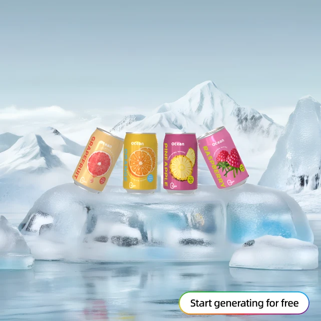 Energy Drink Bottle Design-5 Dynamic Steps Using AI Tools