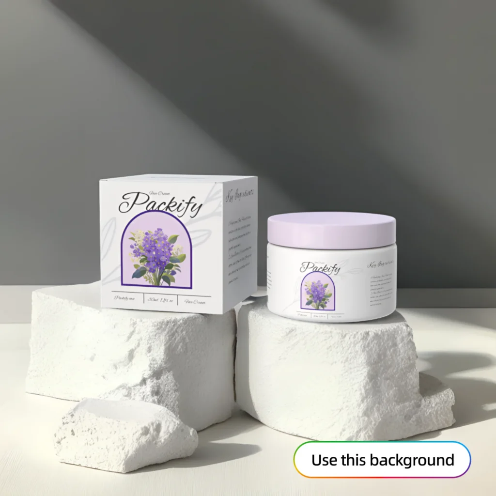 How to Easily Create a Face Cream Packaging Design with AI