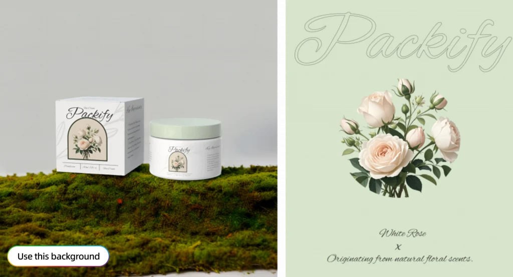 How to Easily Create a Face Cream Packaging Design with AI