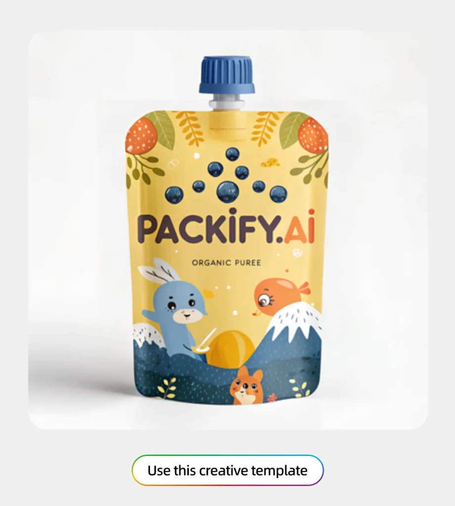Baby Food Puree Packaging: Superior Designs with AI - AI Packaging ...