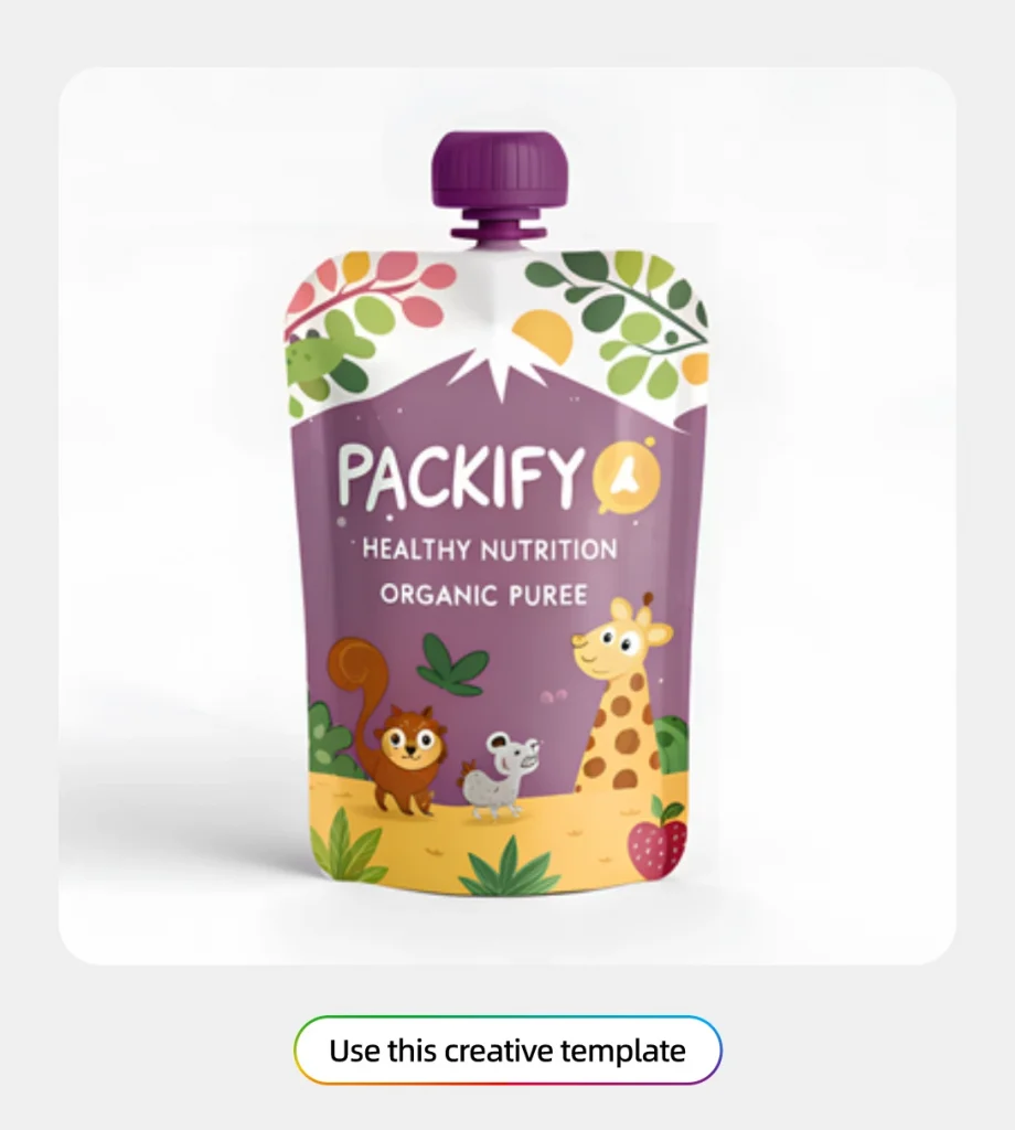Baby Food Puree Packaging: Superior Designs with AI - AI Packaging ...