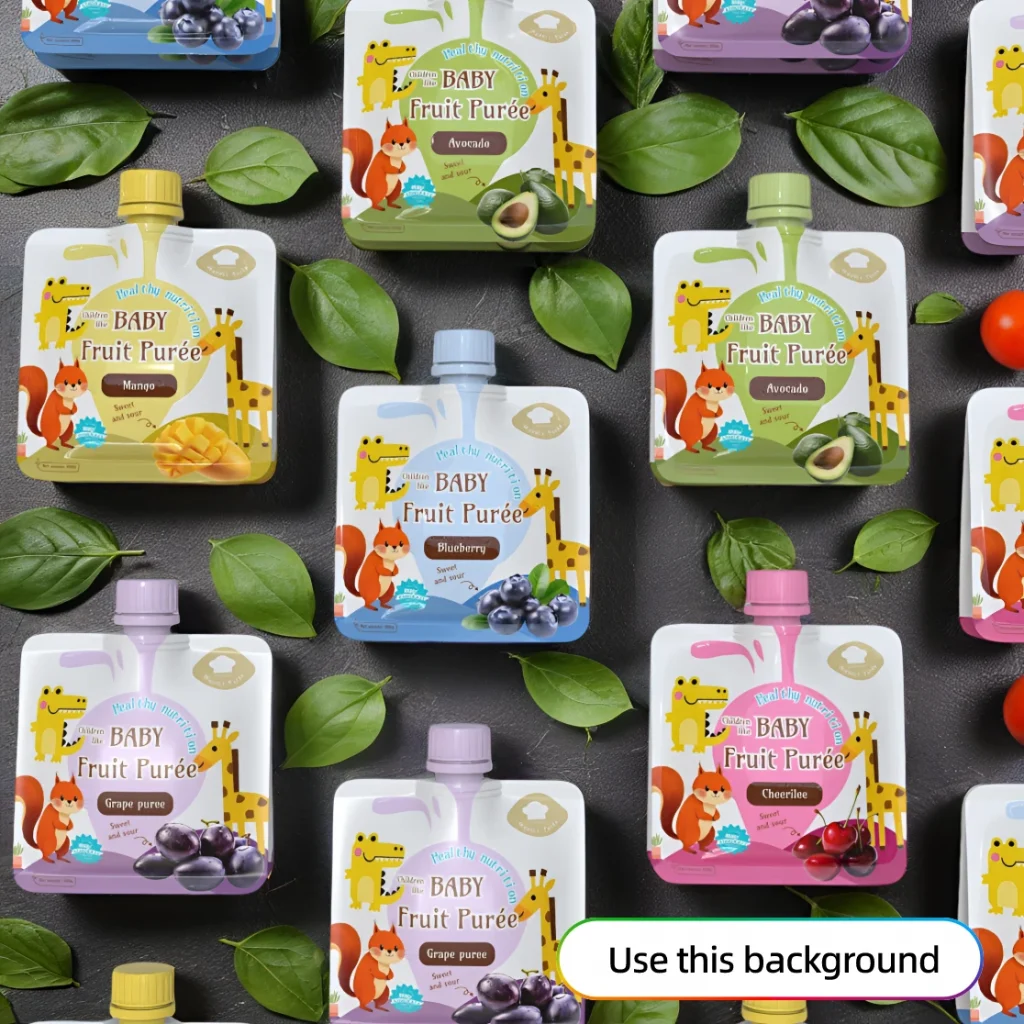 Baby Food Puree Packaging: Superior Designs with AI - AI Packaging ...