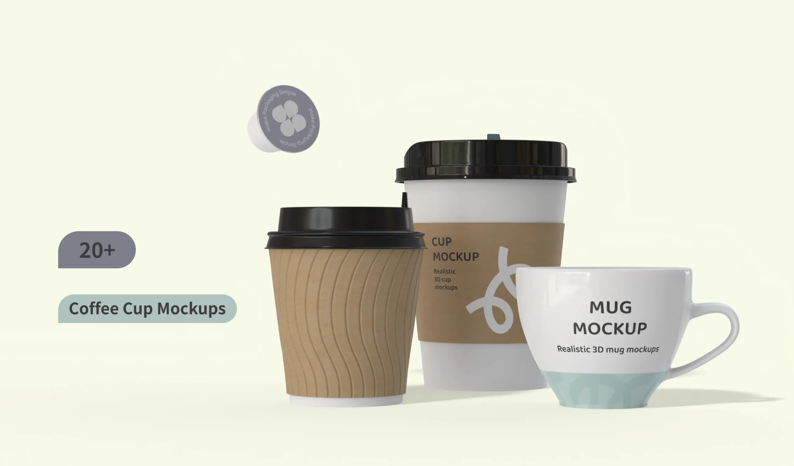 20+ Coffee Cup Mockups for Eye-Catching Packaging Designs